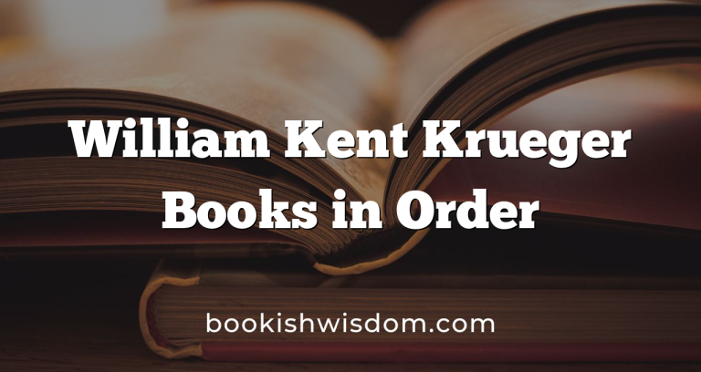 Printable List of William Kent Krueger Books in Order – Bookish Wisdom